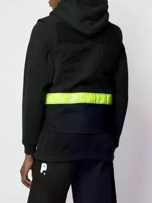 SANKUANZ Layered Reflective Detail Hoodie