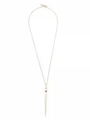 PARTS OF FOUR Sterling Spike Pendant Necklace With Ruby