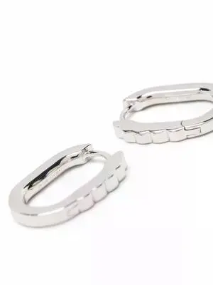 MARIA BLACK Sterling Oval Hoop Earrings