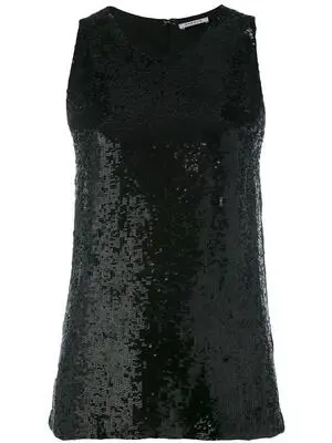 P.a.r.o.s.h Embellished Tank Top - Black