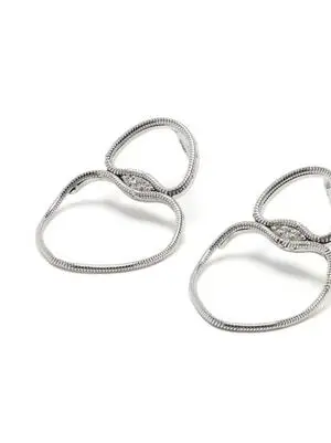 Fernando Jorge 18kt White Gold Fluid Diamond Earrings