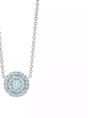 Kwiat 18kt White Gold Diamond Sunburst Pendant