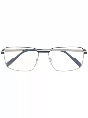 Cazal Rectangular Frame Eyeglasses - Silver