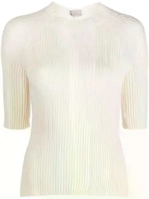 MRZ Ribbed Knitted Top - Neutrals