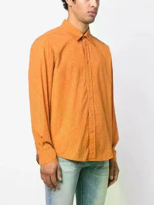 DIESEL® Logo-print Press-stud Fastening Shirt