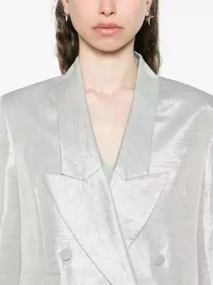 RAME Metallic Double-breasted Blazer