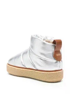 Isabel Marant Étoile Metallic Leather Ankle Boots