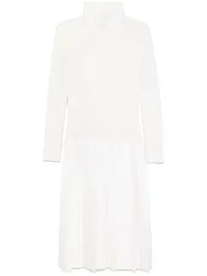 Fabiana Filippi Platinum Pleated Dress - Neutrals