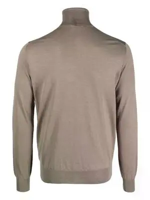 DELL'OGLIO Roll-neck Knit Jumper - Neutrals