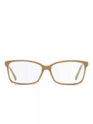 JIMMY CHOO Rectangle-frame Glasses - Neutrals