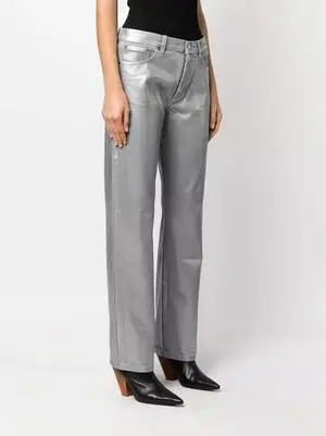 JEANERICA Rodeo Straight-leg Jeans In Metallic Finish