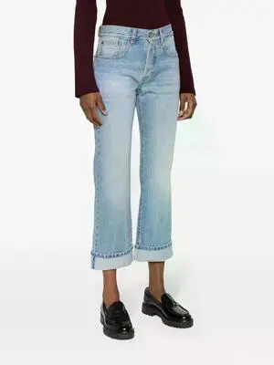 Victoria Beckham Straight Leg Cropped Jeans