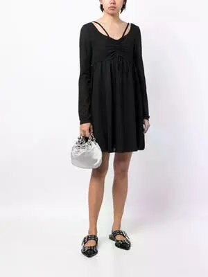 TOUT A COUP Ruched Long-sleeve Minidress