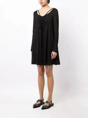 TOUT A COUP Ruched Long-sleeve Minidress