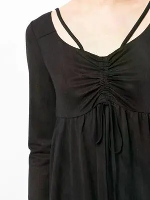 TOUT A COUP Ruched Long-sleeve Minidress