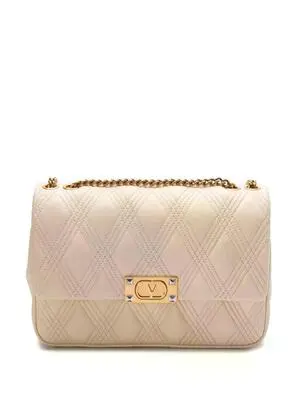 Valentino Garavani Quilted Leather Shoulder Bag - Neutrals