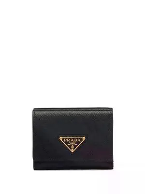 Prada Small Saffiano Wallet - Black