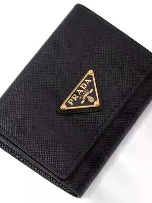 Prada Small Saffiano Wallet - Black