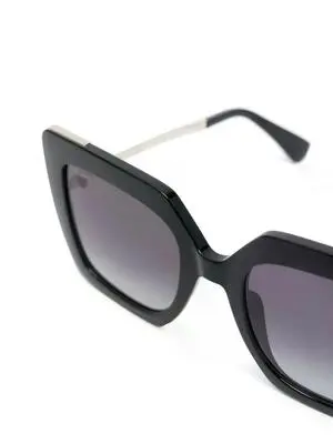 Max Mara Engraved-logo Square-frame Sunglasses