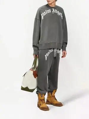 Palm Angels Logo-print Cotton Sweatshirt