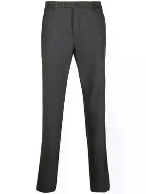 Incotex Tailored Slim Cut Wool Trousers - Grey