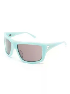 COURREGES Engraved-logo Square-frame Sunglasses