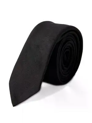 Valentino Garavani Wool Silk Tie - Black