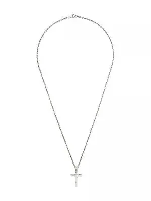 Emanuele Bicocchi Cross Pendant Necklace - Silver