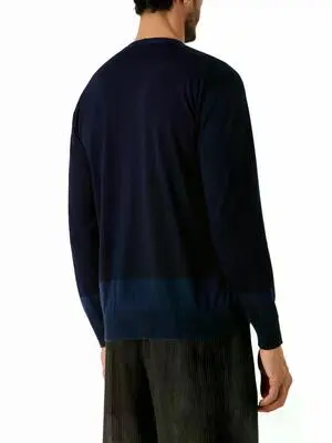 Giorgio Armani Crew-neck Stripe-pattern Jumper