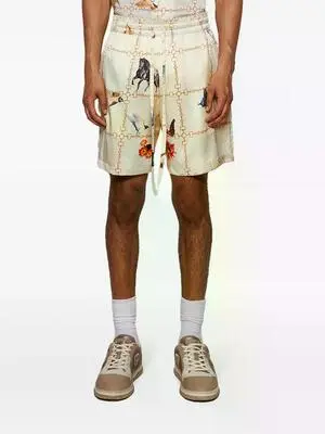 NAHMIAS Wildlife Print" Knee-length Shorts - Neutrals