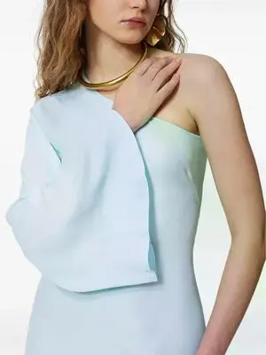 TWINSET Lido One-shoulder Bell Sleeve Maxi Dress