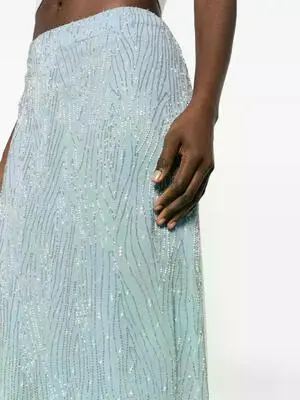 P.a.r.o.s.h Bead-embellished Chiffon Skirt