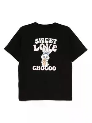 CHOCOOLATE Embroidered Cotton T-shirt