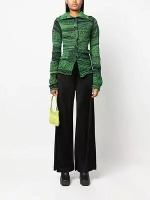 Diane Von Furstenberg High-waisted Palazzo Pants - Black