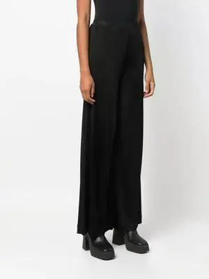 Diane Von Furstenberg High-waisted Palazzo Pants - Black