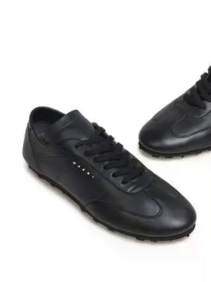 Marni Nappa Leather Softy Soccer Sneakers - Black