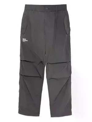Izzue Logo-printed Elasticated Waist Trousers - Grey