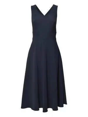 Aspesi V-neck Midi Dress - Blue