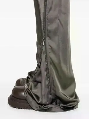 Rick Owens Straight-leg Trousers With Side Zip Detail - Green