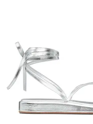 Tory Burch Metallic Strappy Flat Sandals