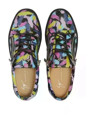 GIUSEPPE ZANOTTI Frankie Double-zip Low-top Sneakers