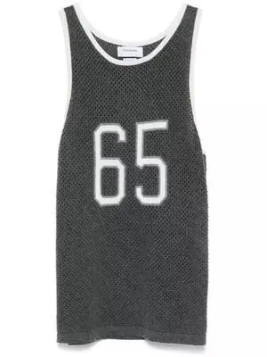 Thom Browne Cashmere Basketball Jersey - Grey