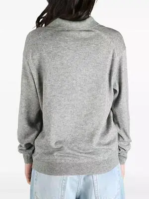 Auralee Fine-knit Polo-collar Sweater