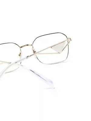 Prada Triangle-logo Square-frame Glasses