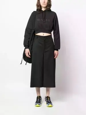 Sunnei Cropped Logo Hoodie