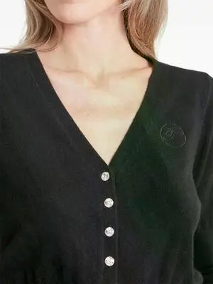 TEMPERLEY LONDON Puff-sleeve V-neck Cardigan