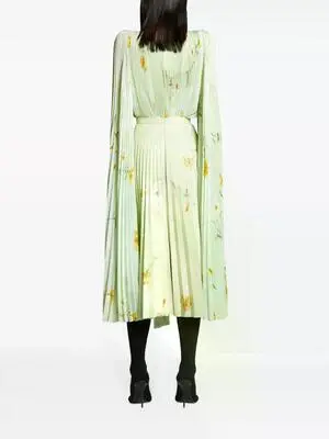 Balenciaga Floral-print Pleated Blouse