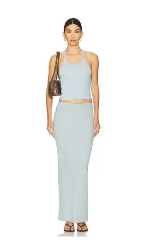 Eterne Ribbed Tank Top - Blue
