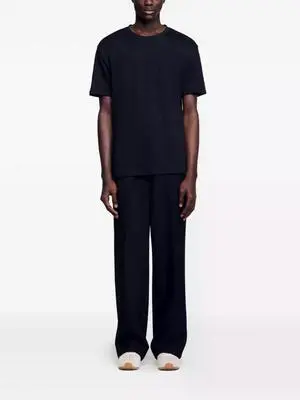 Sandro Certified Linen Mock Neck T-shirt