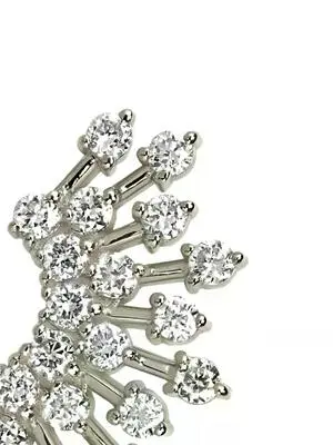 LARK & BERRY 14kt White Gold Diamond Stud Earring - Silver